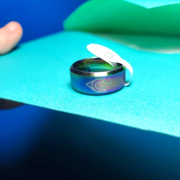 Source Unknown | Accessories | Naruto Leaf Village Stainless Steel Ring ...